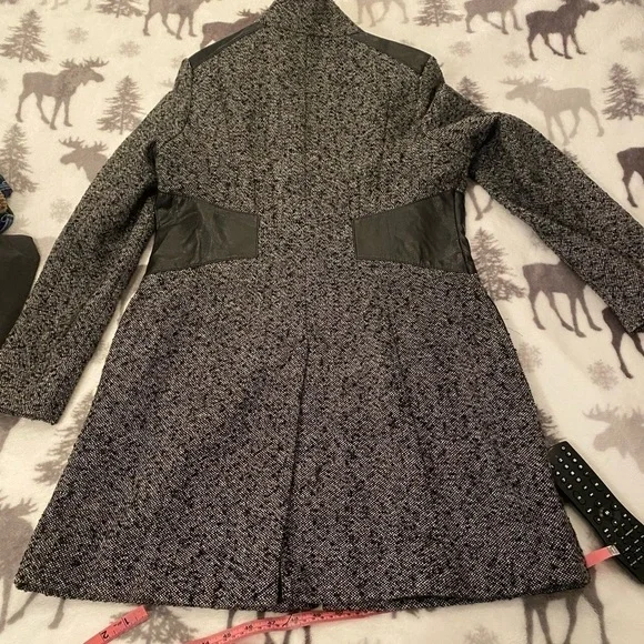 Via Spiga Donegal Tweed Pea Coat Pea Coats